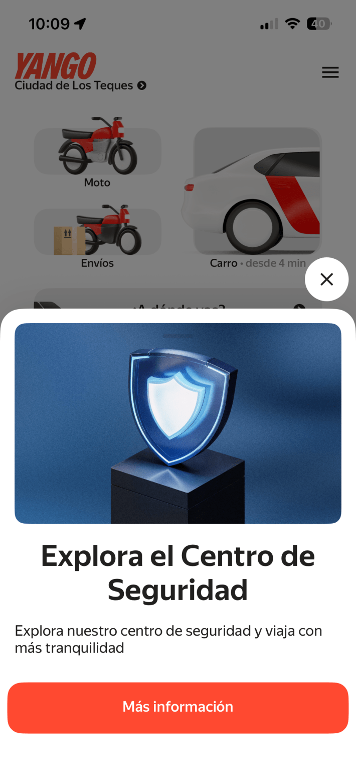 Yango Ride lanza una nueva función de seguridad en su aplicación